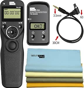 Amazon.com : PIXEL TW-283/N3 Wireless Shutter Remote Release Control for Canon 5D Mark III/ 5D ...