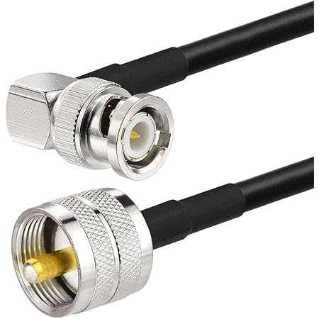 Amazon.com: Superbat PL-259 Jumper Cable UHF (Pl259) Male to Male Low Loss Digital RG58 Coax ...