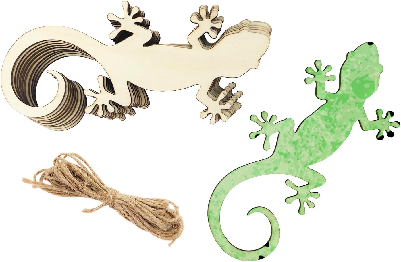 Amazon.com: 15 Pack 6 Inch Wood Lizard Gecko Cutouts - Unfinished ...