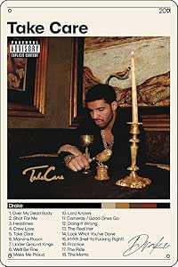 Amazon.com: Drake Posters | Take Care | Take Care Poster | Album Cover ...