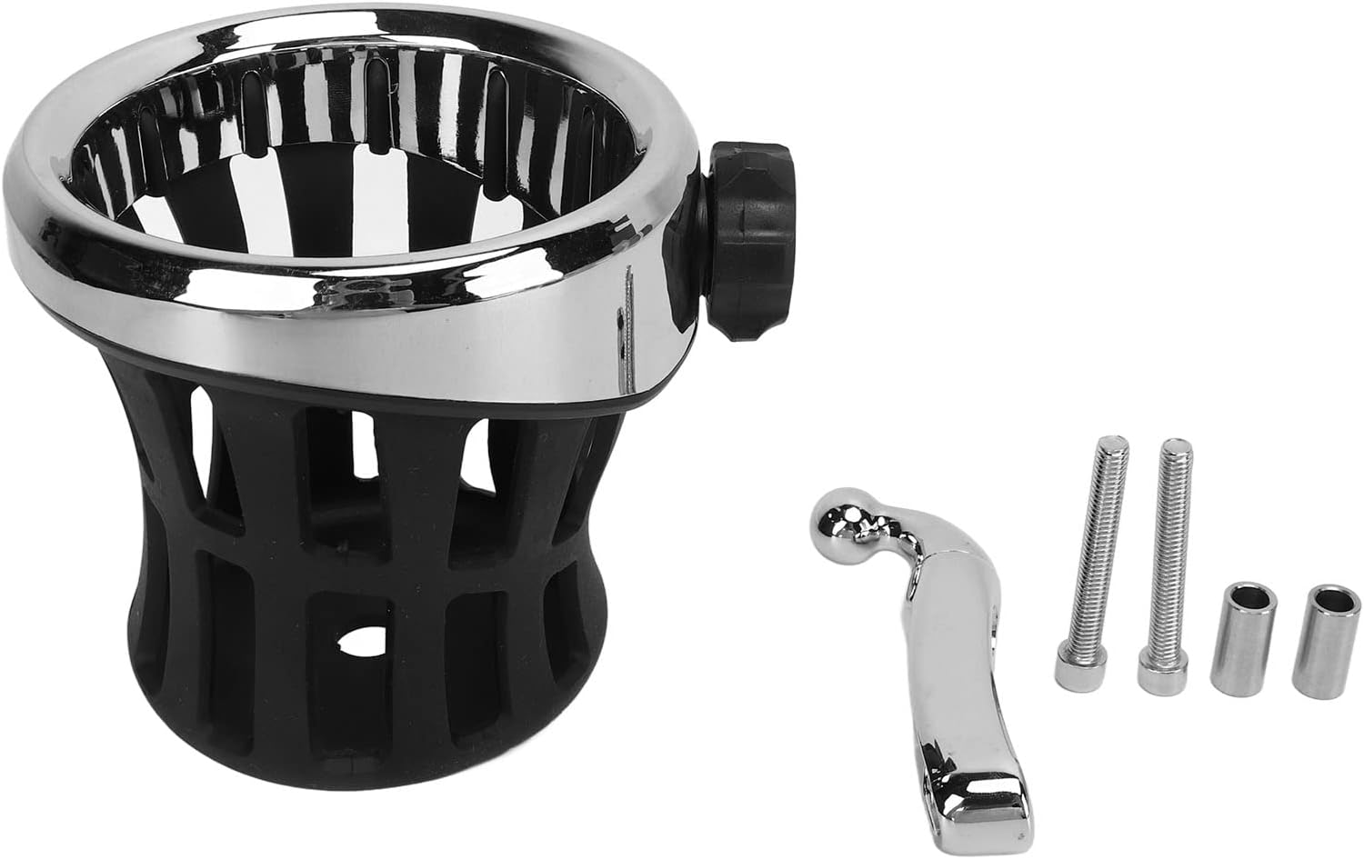 Ciro Drink Holder Perch Mount Chrome Plated and Rubber, Chrome Finish ...