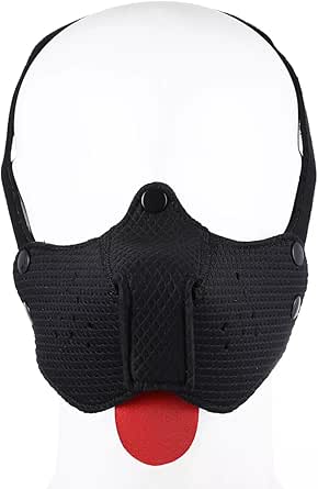 Amazon.com : Puppy Dog Head Hood Mask Face Muzzle With Tongue Neoprene ...