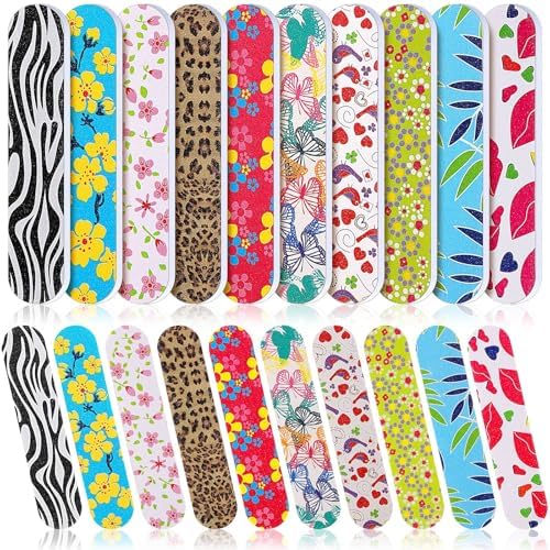 Amazon.com : Nail Files (24 Pack), Colorful Emery Board Nail File for ...