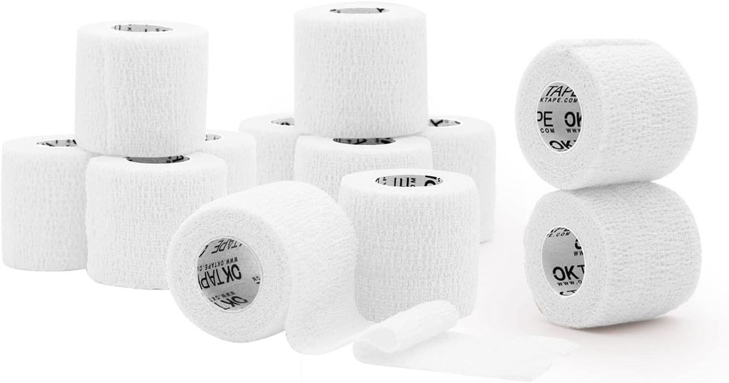 Amazon.com: OK TAPE Self Adherent Cohesive Bandages Wrap 12Packs, 2 ...