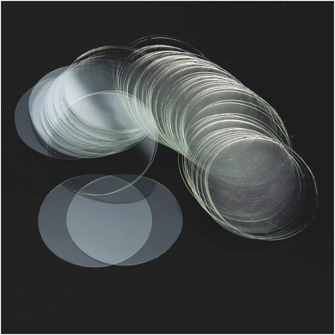 Amazon.co.jp: 顕微鏡アダプター 厚さ0.13-0.17mm 1箱100ピース100mm 60 70 80 90mm大きな丸顕微鏡 ...