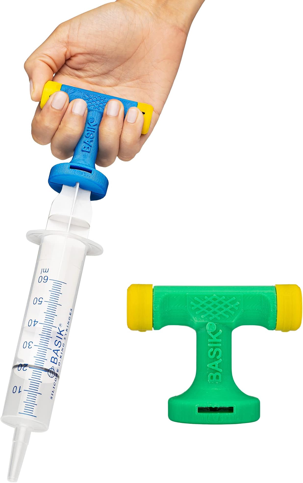 Amazon.com: BASIK 60ml Enteral Feeding Syringe Cath Tip 60cc Silicone O ...