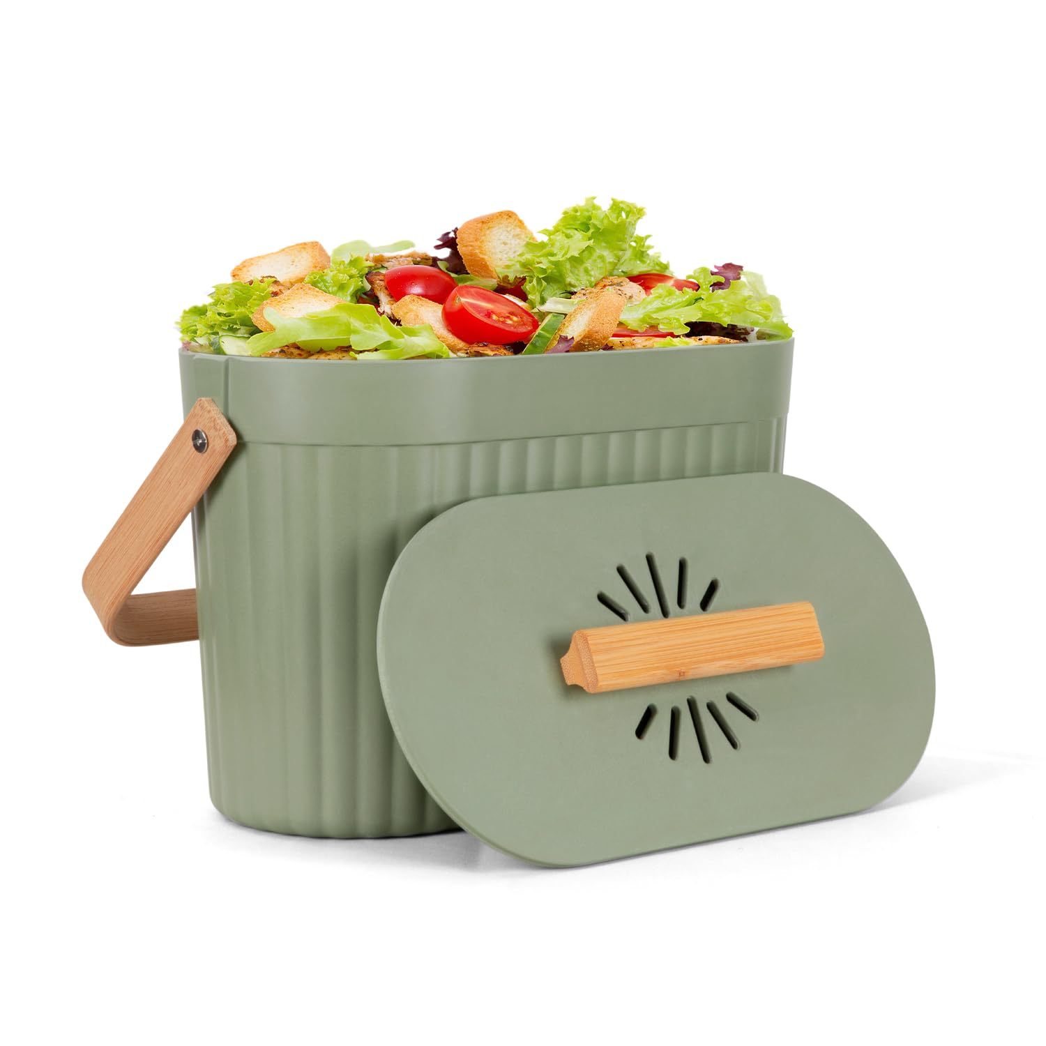 Amazon.com : Small Kitchen Compost Bin Countertop - Yatmung Odorless ...