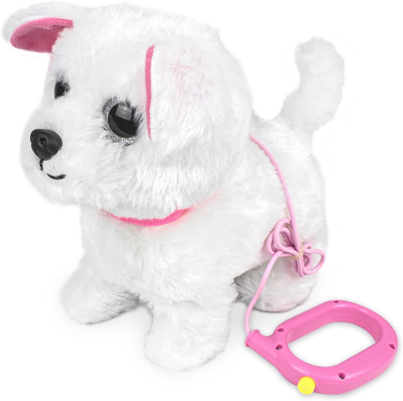 YH YUHUNG Walking and Barking Toy Dog with Remote Control Leash Puppy ...