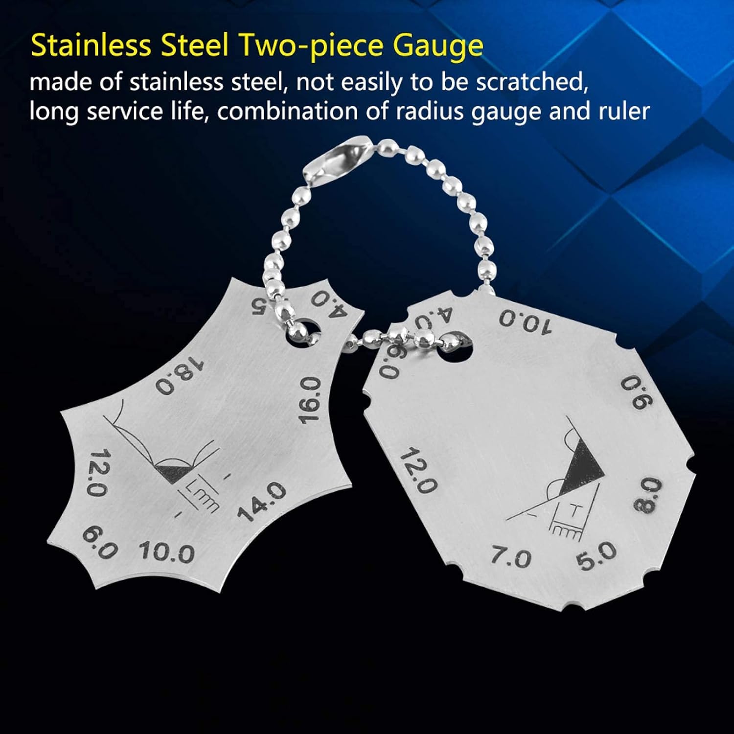 2 Piece Fillet Weld Gauge Set, Welding Inspection Australia | Ubuy