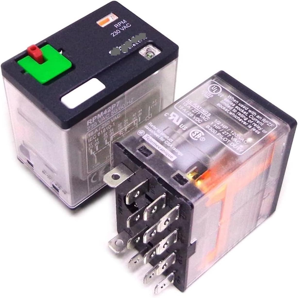 Amazon.co.jp: 5 個リレー、 RPM42BD RPM42P7 RPZF4 4CO 15A リレー + LTB + LED 24VDC 230VAC オリジナルリレー (Size ...