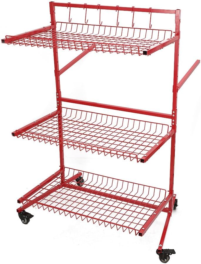 Amazon.com: ECUTEE Mobile Car Storage Rack Auto Body Rolling Parts ...