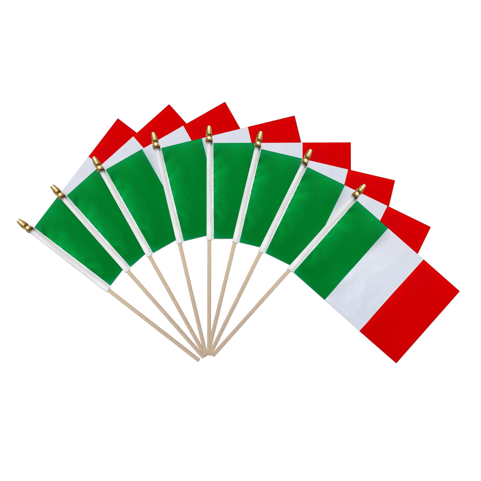 Amazon.com : GSYLPFT 12 Pack Italian Flags on Sticks Italy Small Mini ...