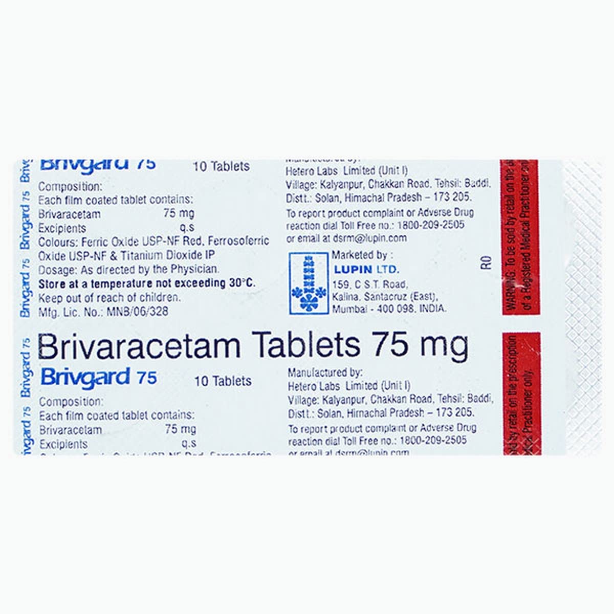 BRIVGARD 75 - Strip of 10 Tablets : Amazon.in: Health & Personal Care