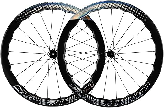 Amazon.com : SUPERTEAM Carbon Fiber Tubeless Wheelset 700c Road Bike Disc Brake Wheel 50/28mm UD ...
