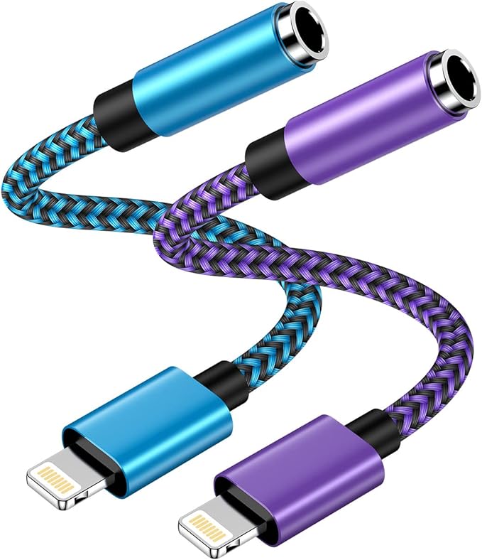 Amazon.com: iPhone Headphone Adapter, 2Pack Apple Dongle Lightning to 3 ...