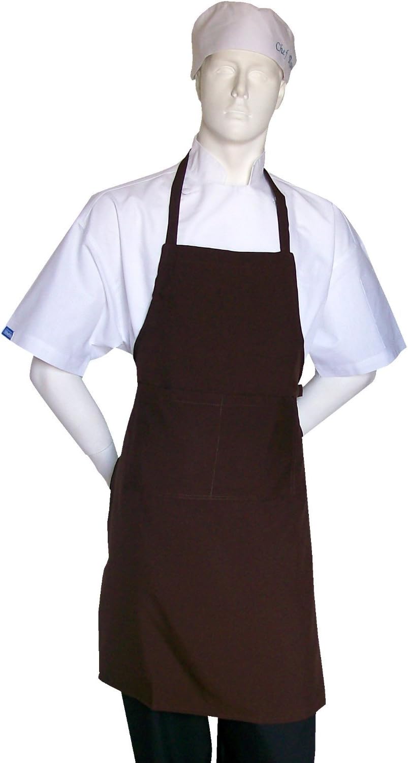 Amazon.com: Chefskin Navy Blue Adult Chef Set (Apron+hat) Adjustable ...