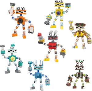Minifigures Building Blocks Set MOC My Singing Monster Minifigures Nano ...