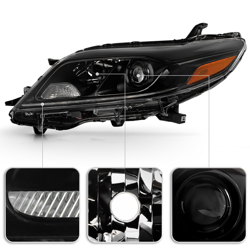 Snapklik.com : For 2015 Facelift w/LED DRL SE Halogen Black Headlights ...