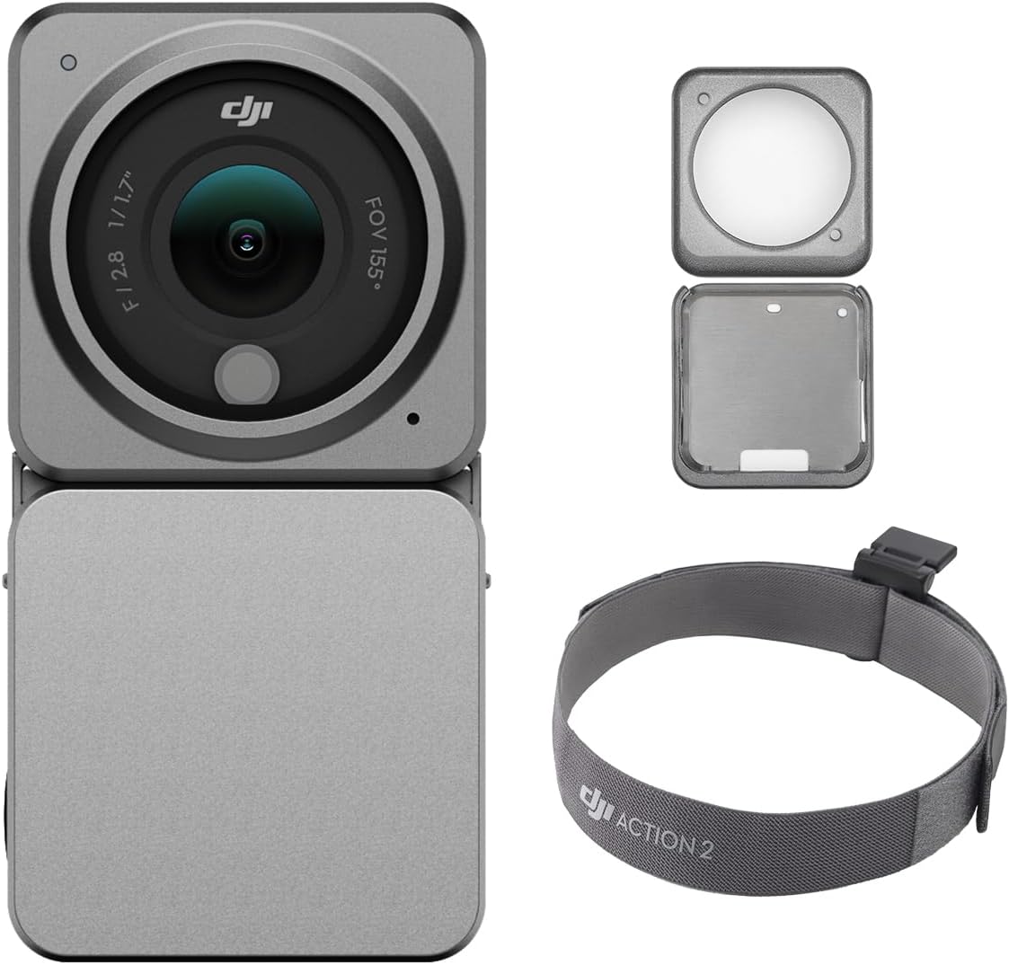 DJI Action 2 Power Combo (128GB), Action Camera 4K + Extended Battery ...