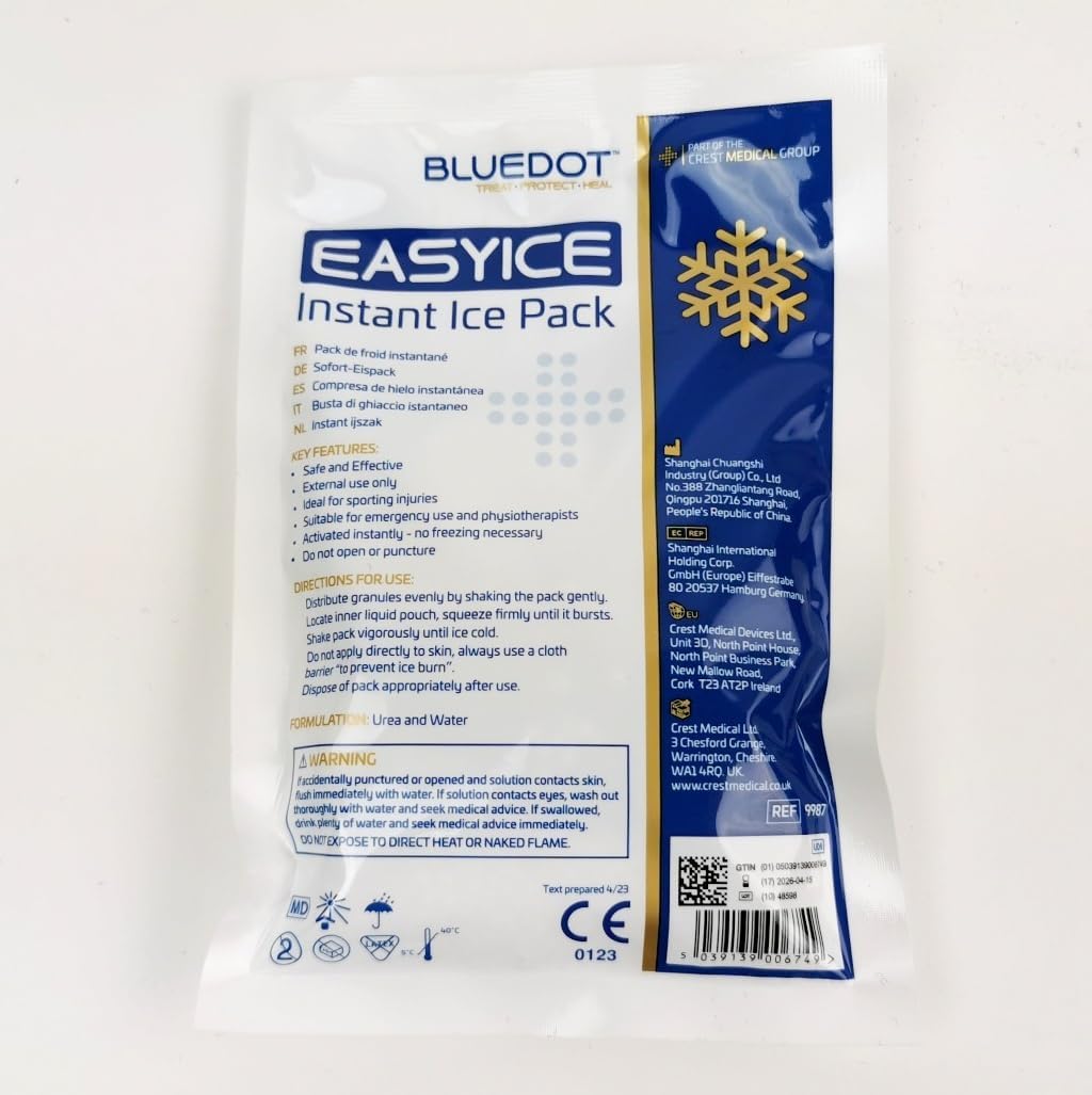 Blue Dot Easy Ice Disposable Instant Ice Pack (Each) : Amazon.co.uk ...