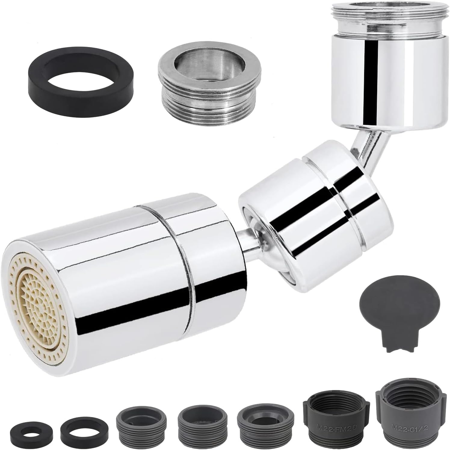 Faucet Sprayer Attachment Upgrade (1080° Swivel) Kitchen Faucet Aerator ...