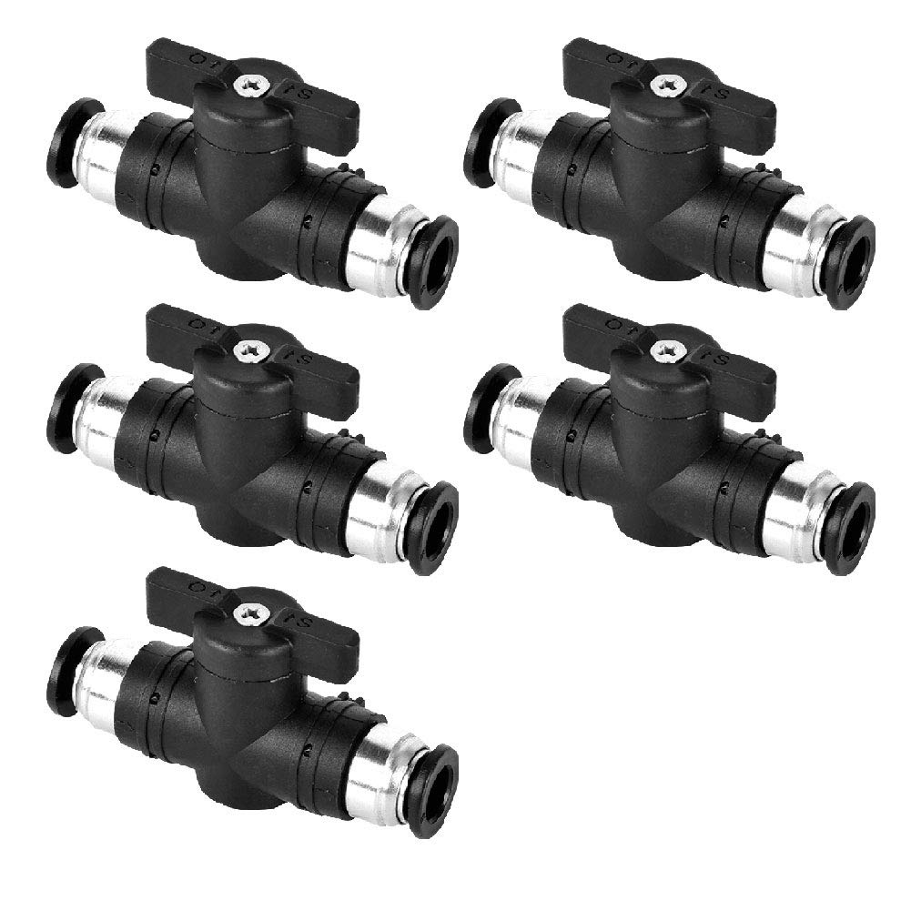 Amazon.com: Beduan Pneumatic BUC Ball Valve, 5/16" x 5/16" OD Push to ...