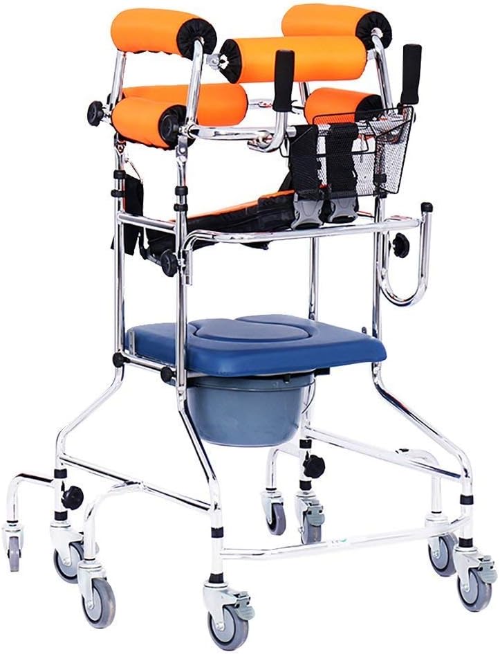 GUHPZA Walker Standing Walk Stand Walk Aid/Stand Frame With Seat Wheel ...