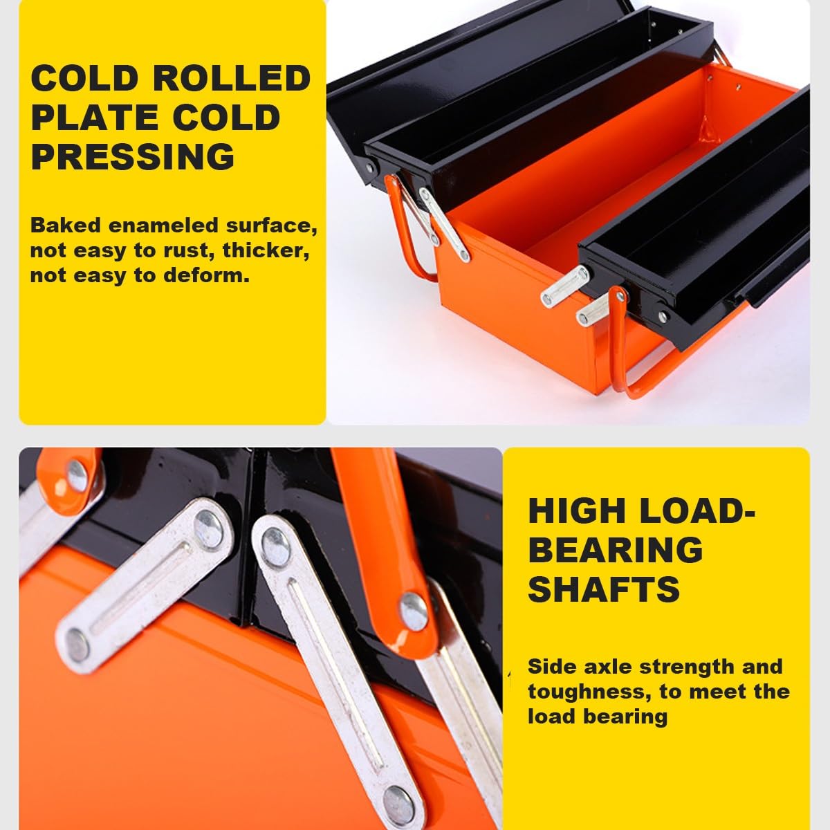 Snapklik.com : 20 Inch Tool Box, Tools Portable Metal Tool Box,Metal ...