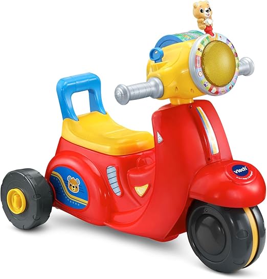 Amazon.com: VTech 2-in-1 Map and Go Scooter for Toddlers, Red ...