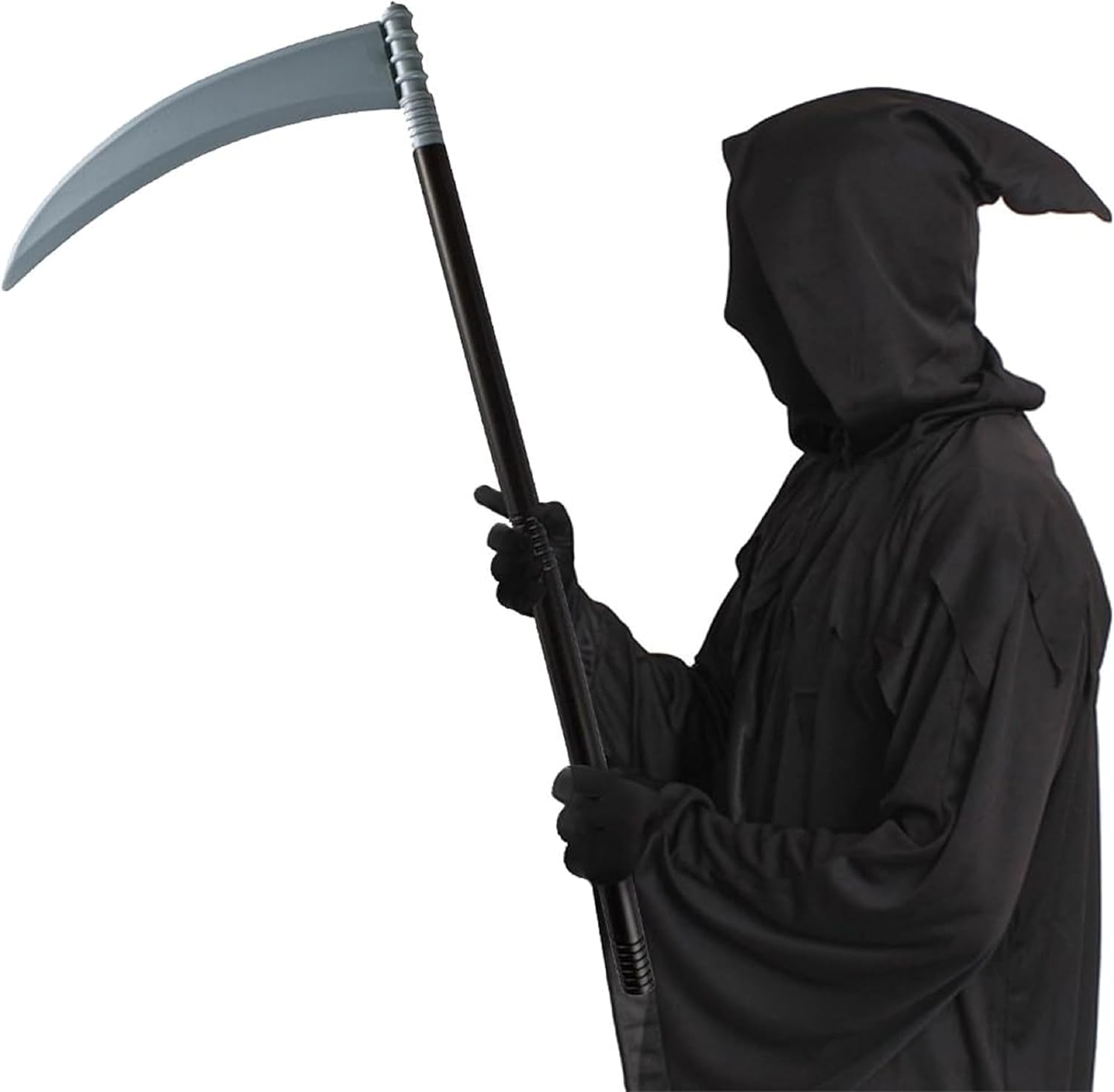 Grim Reaper Plastic Scythe - 70 Cm Long Scythe Prop for Death Fancy ...