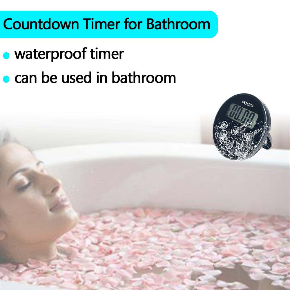 Snapklik.com : FCXJTU Digital Waterproof Shower Timer, Bathroom Shower ...