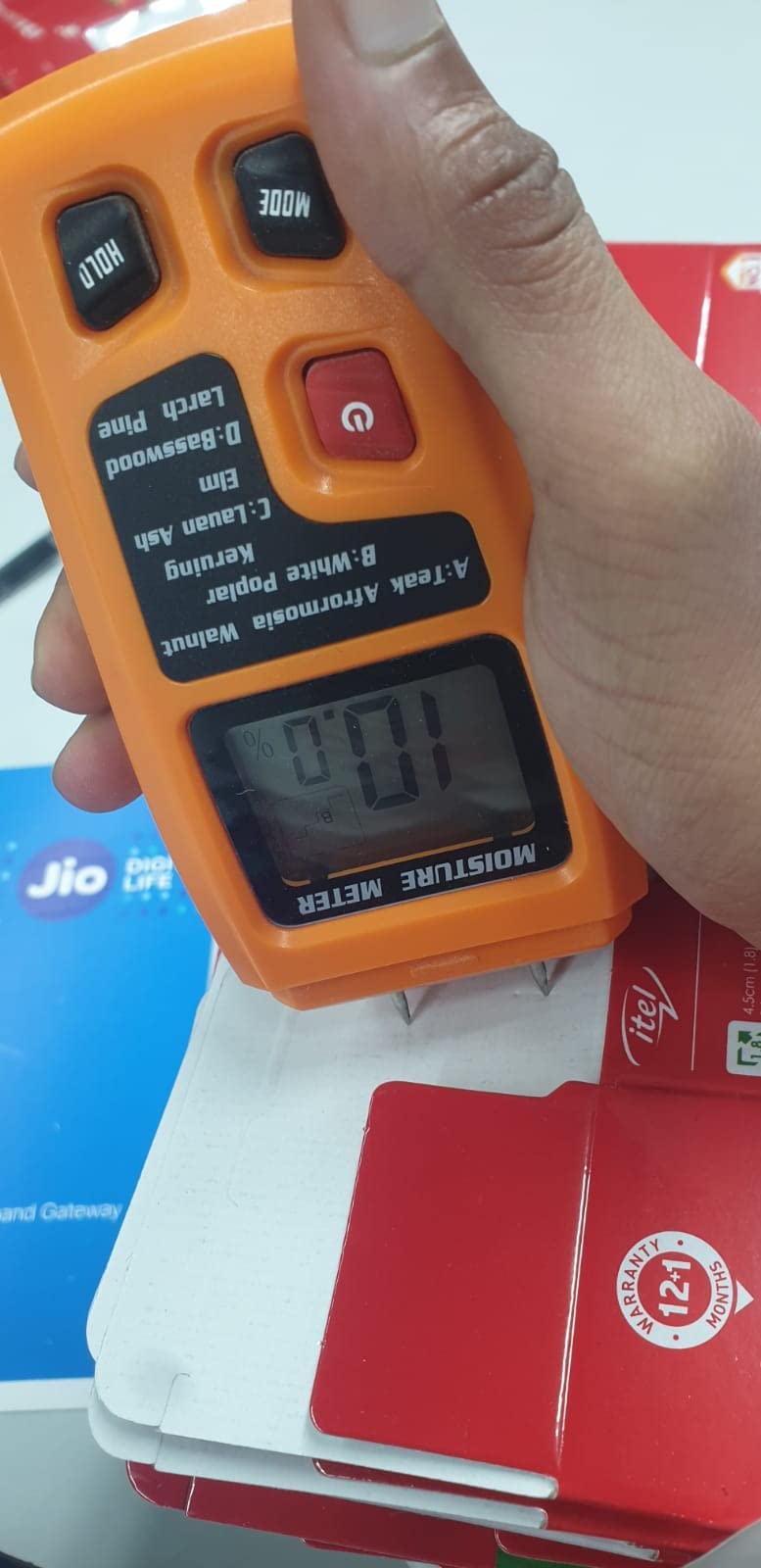 Proster Handheld Wood Moisture Test Meter LCD Moisture Tester for Wood ...