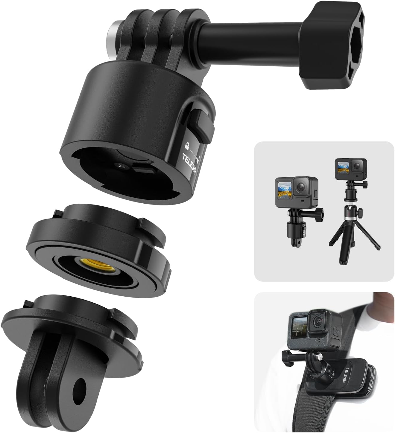 Amazon.com : SUREWO Quick Release Base Mount Kit for GoPro,Magnetic ...
