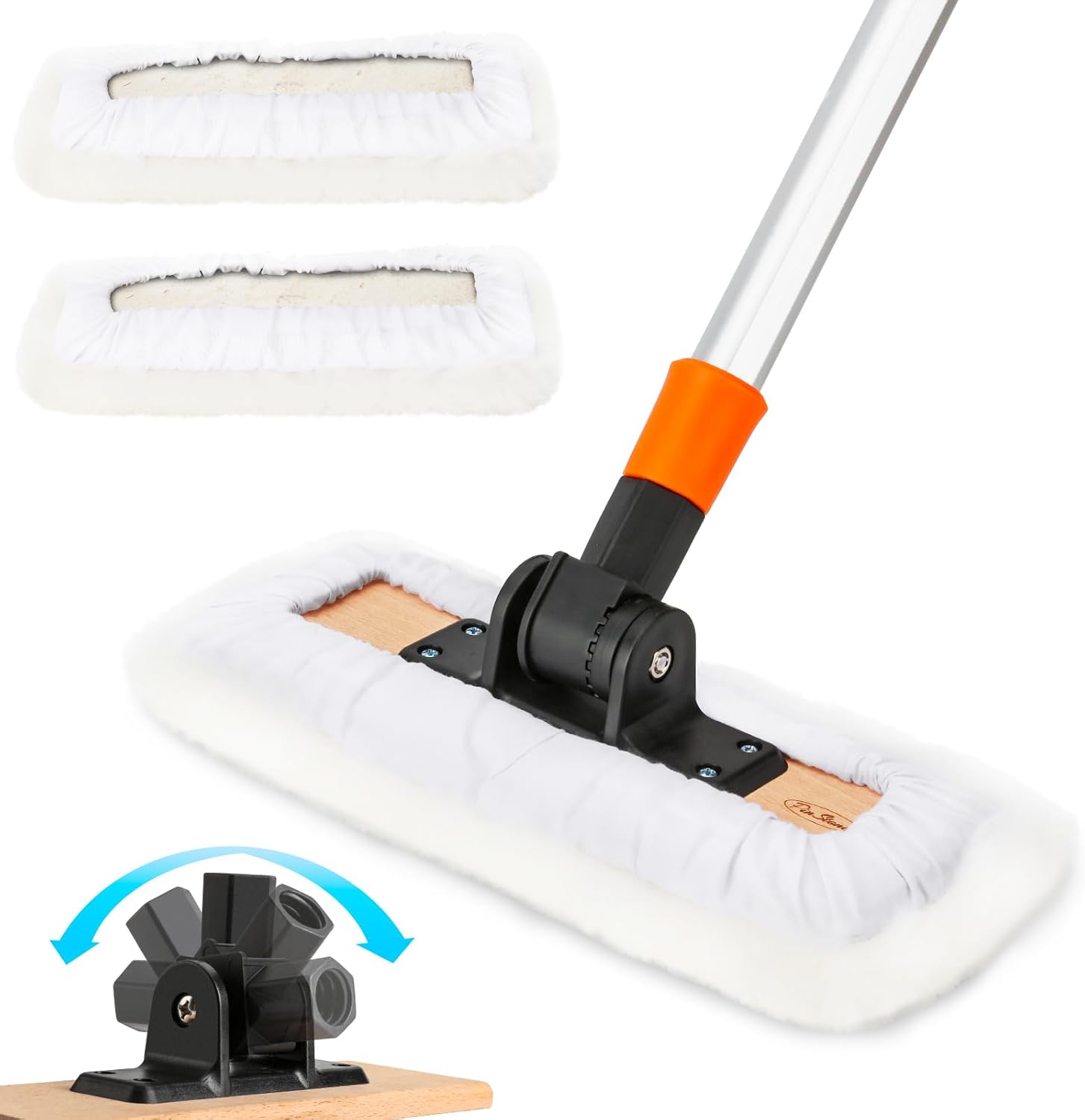 PinStone 4 Pack 10-Inch Lambswool Applicator Kit, 180° Adjustable ...