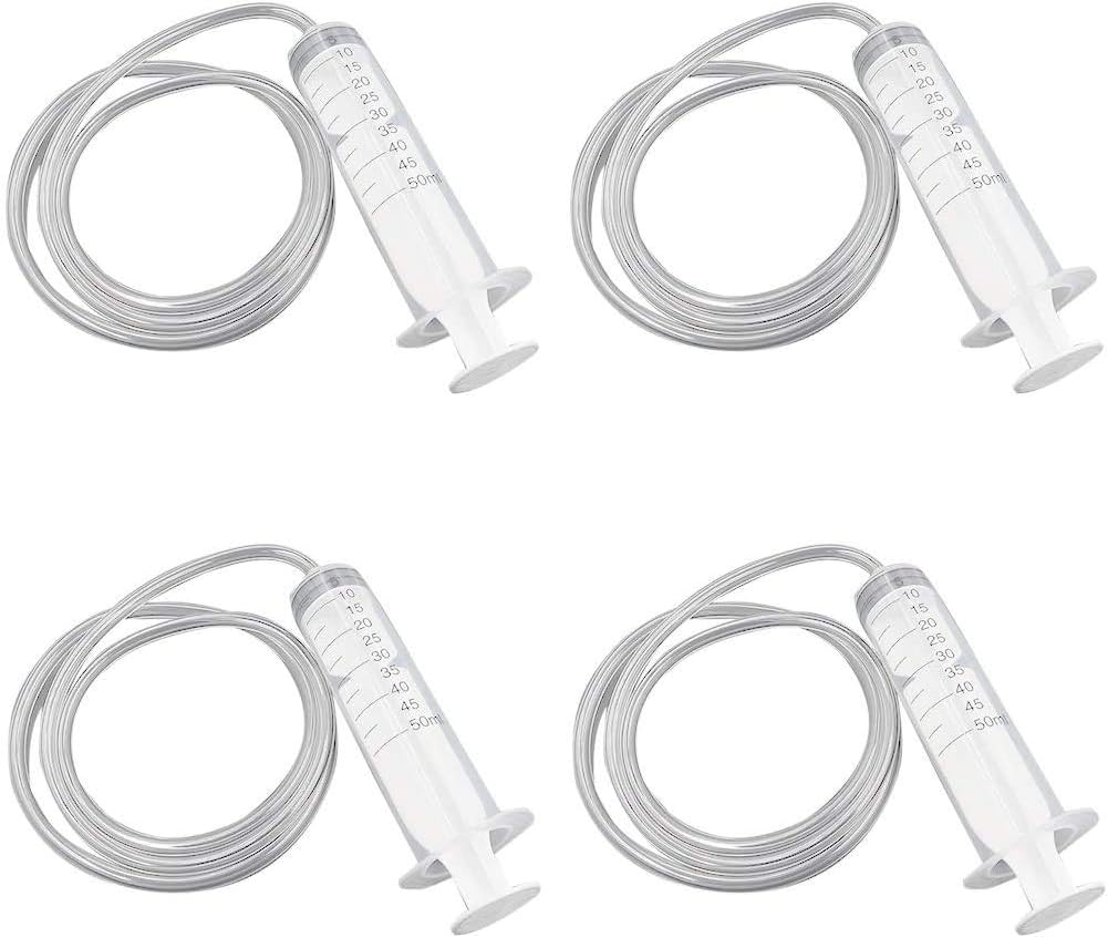 Amazon.com: Sscon 4Pcs 50ml Syringes with Tubes Plastic Syringe with ...