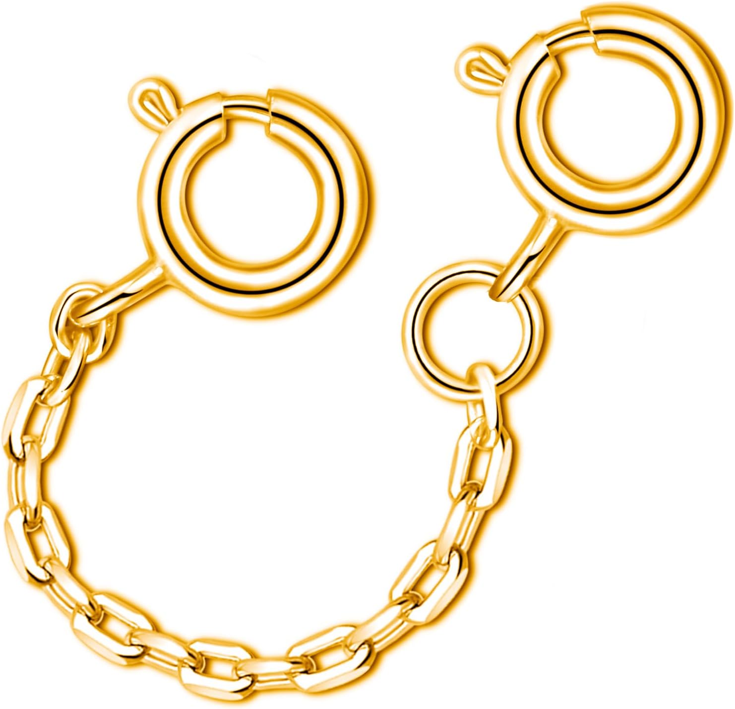 Amazon.com: Bracelet Extender Chain Clasp 24k Gold Plated Necklace ...