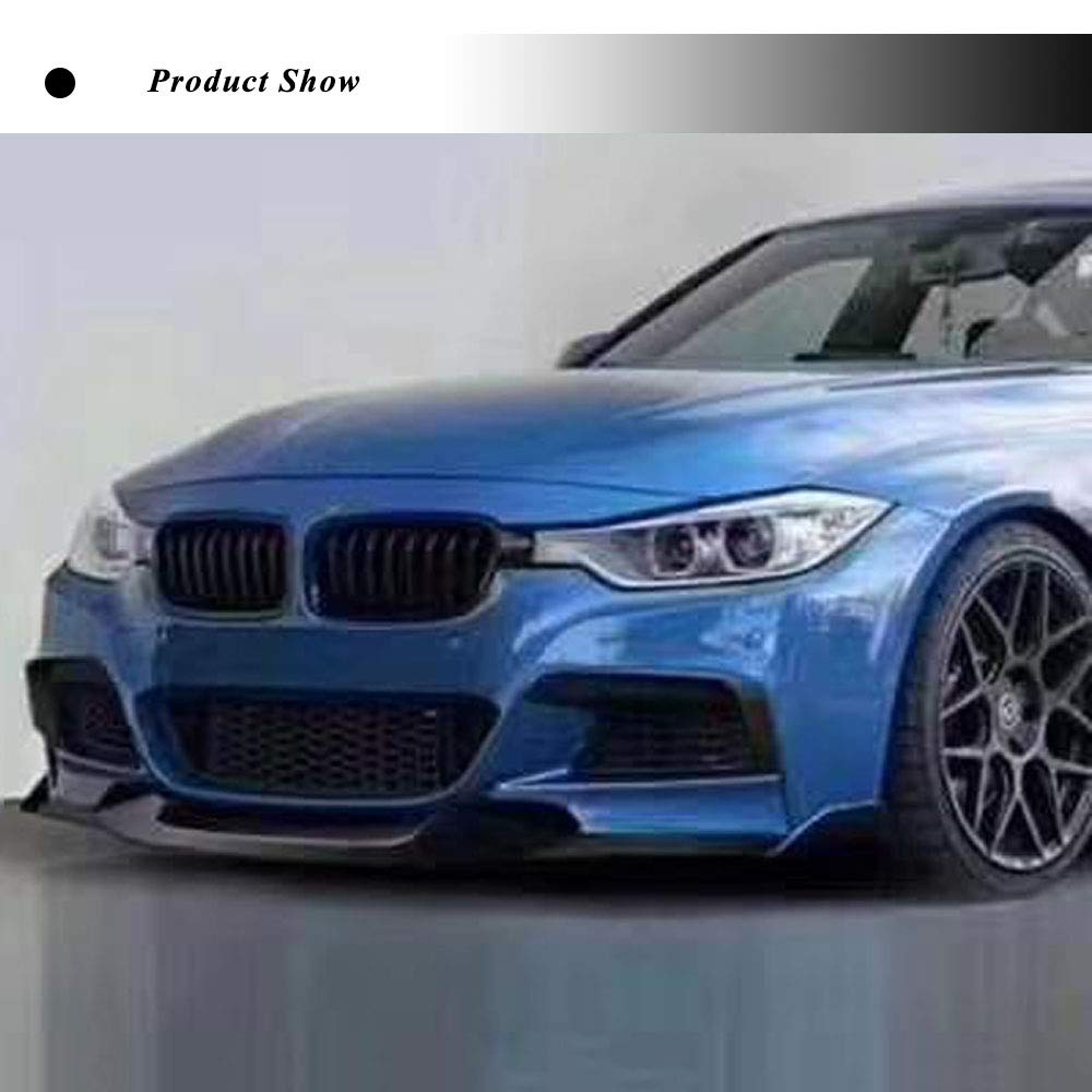 JC SPORTLINE Carbon Fiber Front Bumper Lip Fits for BMW 3 Series F30 ...