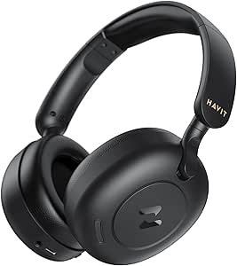Amazon.com: havit H655BT Hybrid Active Noise Cancelling Headphones for Airplane Travel, Wireless ...