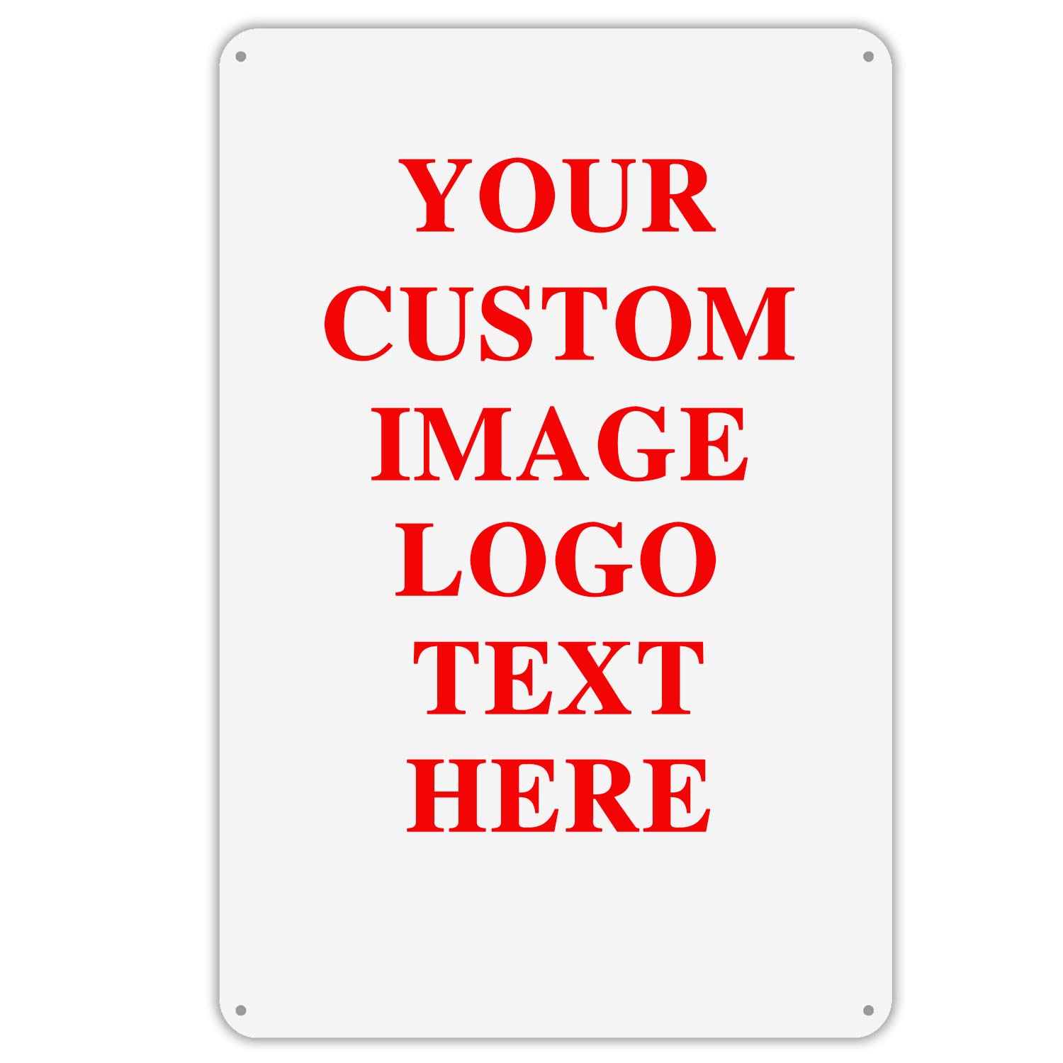Custom Sign Personalized Metal Sign Design Your Own Text Image Logo ...
