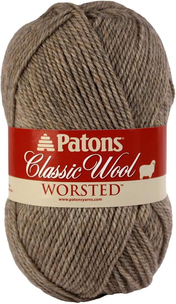 Amazon.com: Patons Worsted Classic Wool Yarn - Solid Color Yarn for ...