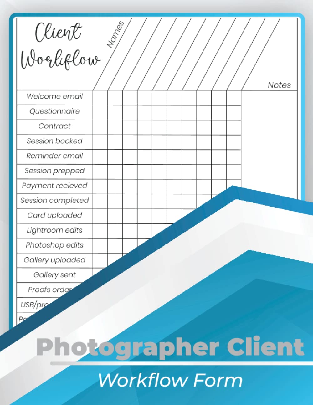 Amazon.com: Photographer Client Workflow: Photography Workflow Sheet ...