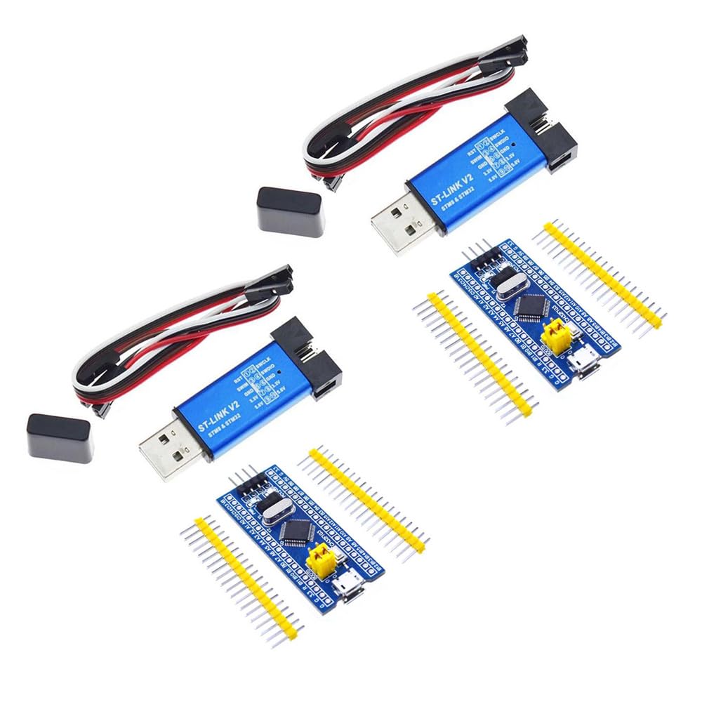 2Set ST-Link V2 Programming Unit Emulator Downloader STM32F103C8T6 ...