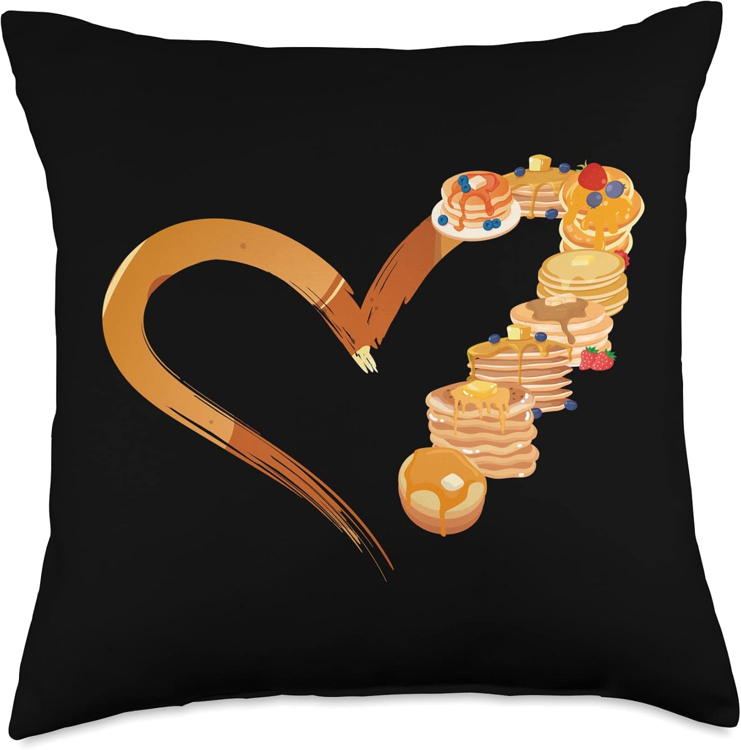 Amazon.com: Pancake Day Breakfast Flapjack DA0 Pancake Lover Kids Heart ...