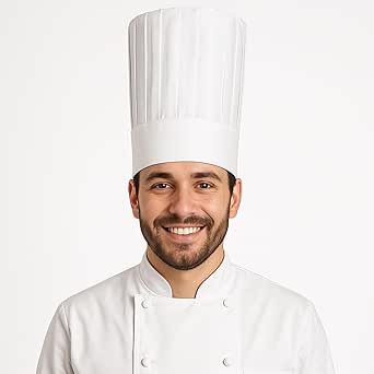Amazon.com: Tall Chef Hat, 11.4 Inches Adjustbale Elastic Baker Kitchen ...