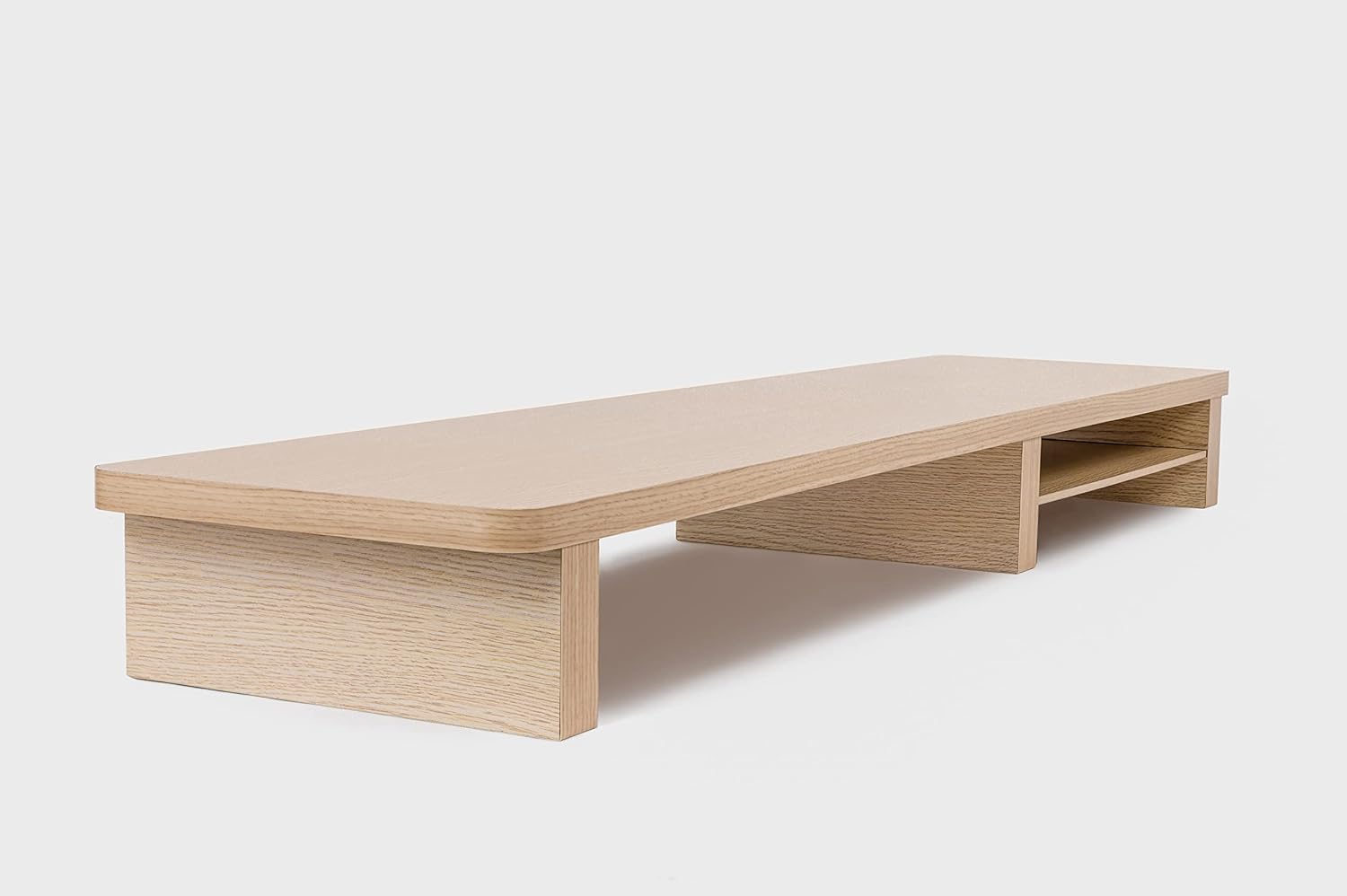 Wooden Monitor Stand 100 cm Long, Light Brown, Monitor Riser : Amazon ...