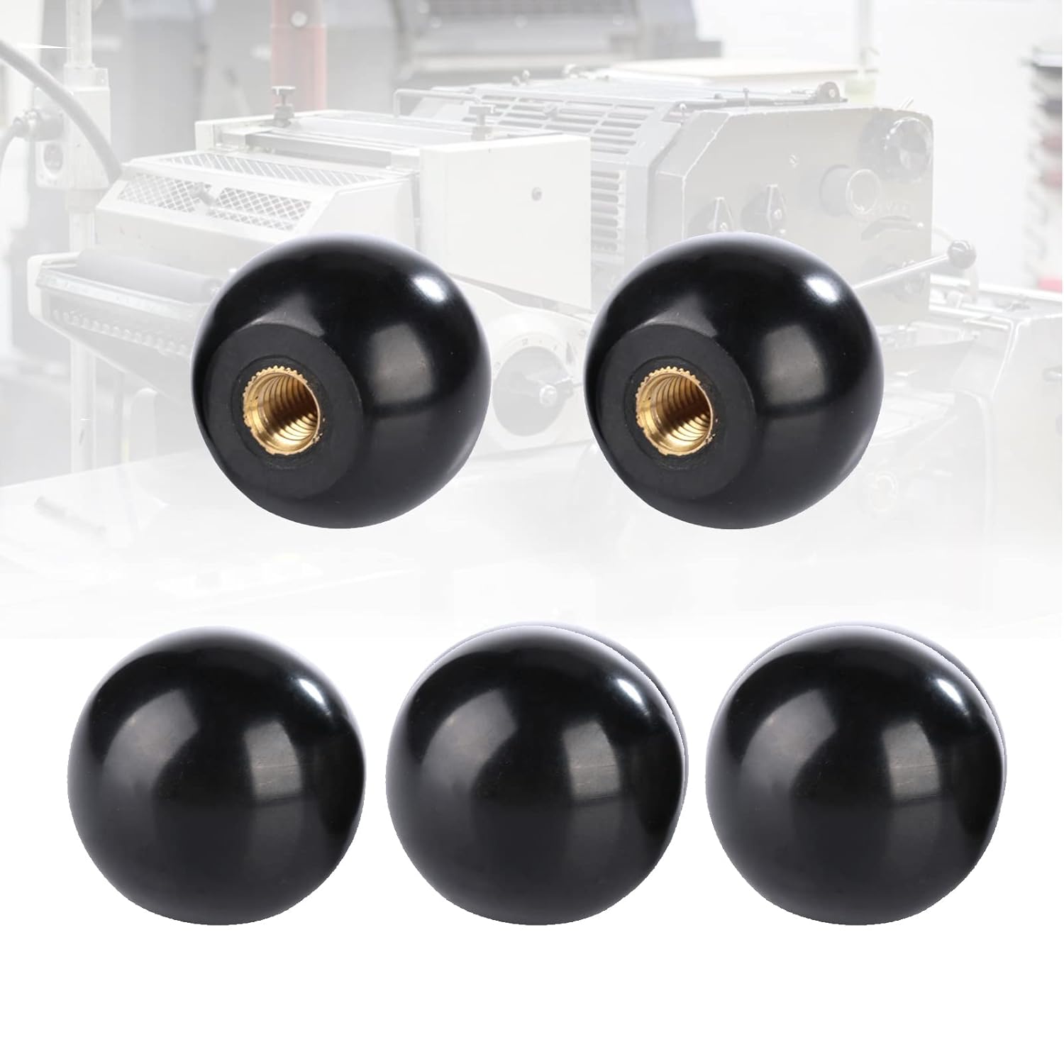 5Pcs Ball Lever Knob, Bakelite Ball Lever Knobs, M8 Female Thread ...