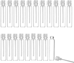 20Pcs 2ml Empty Perfume Sample Bottles Essential Oil Test Tube Bottle ...