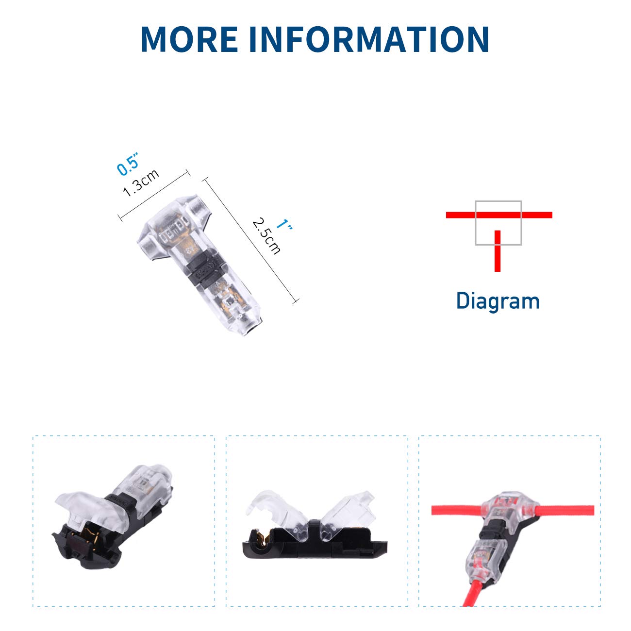 Snapklik.com : Low Voltage Wire Connector, Quick Solderless Wire Splice ...