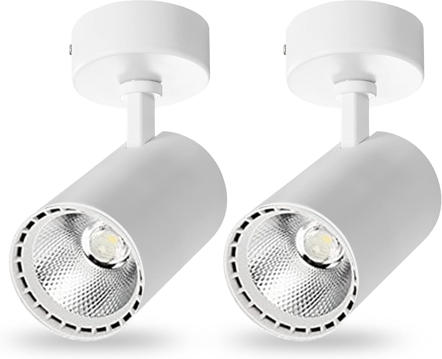 Bravsekai 2 Packs Ceiling Spot Lights, 20W Adjustable 90 Degrees, Anti ...