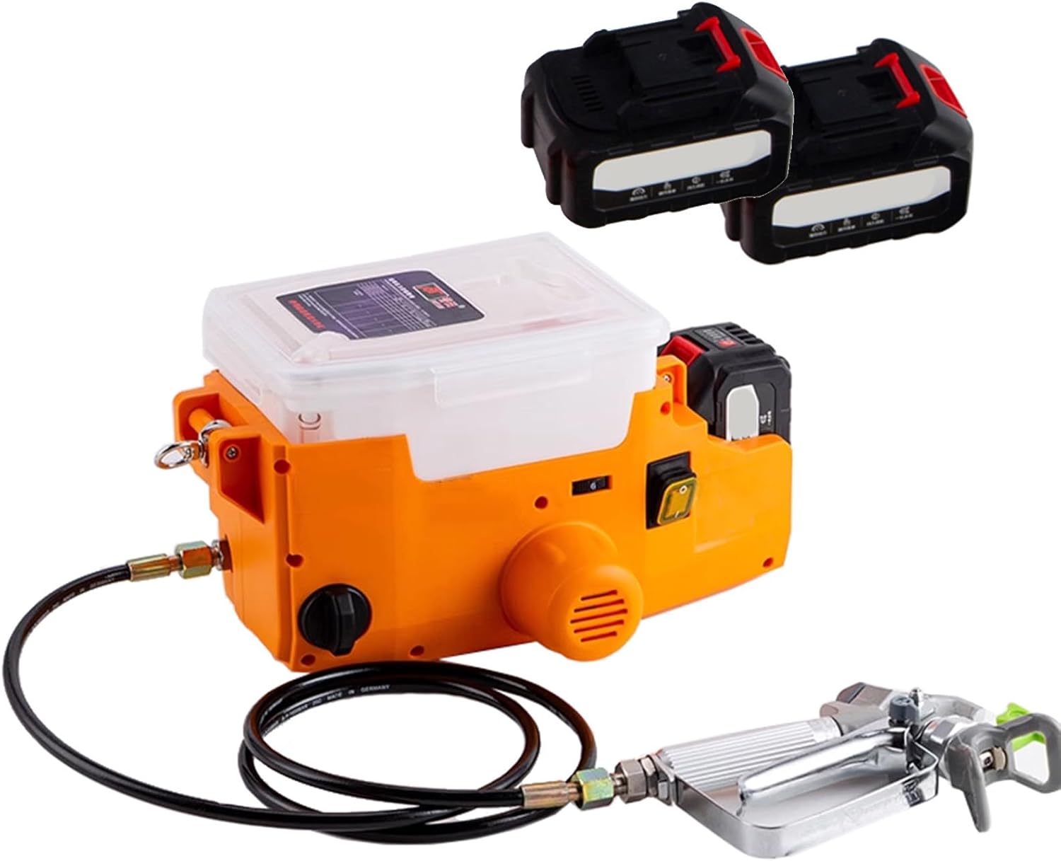 Amazon.com : Airless Paint Sprayer, 17Mpa High Pressure Cordless Wall ...